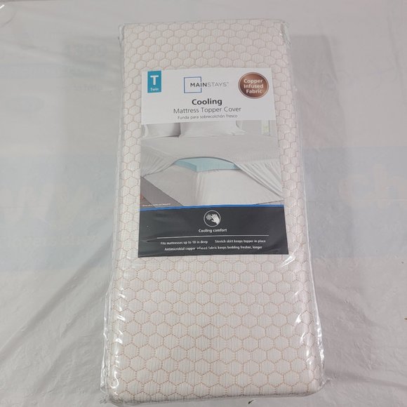 Mainstays | Bedding | Mainstays Cooling Mattress Topper Cover Copper ...